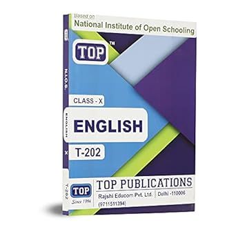 TOP NIOS English Guide Class 10 (T-202) : TOP Publications: Amazon.in ...