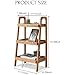 Amazon.com: Wayshome 100% Solid Oak Ladder Bookshelf Leaning Bookshelf ...