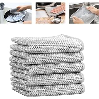Urban Scrubber Ease for Kitchen: Non Scratch Dish Wash Cloths - Steel ...