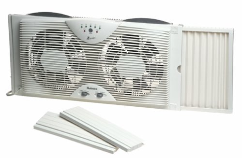 Reviews for Holmes Dual 8" Blade Twin Window Fan with LED One Touch ...
