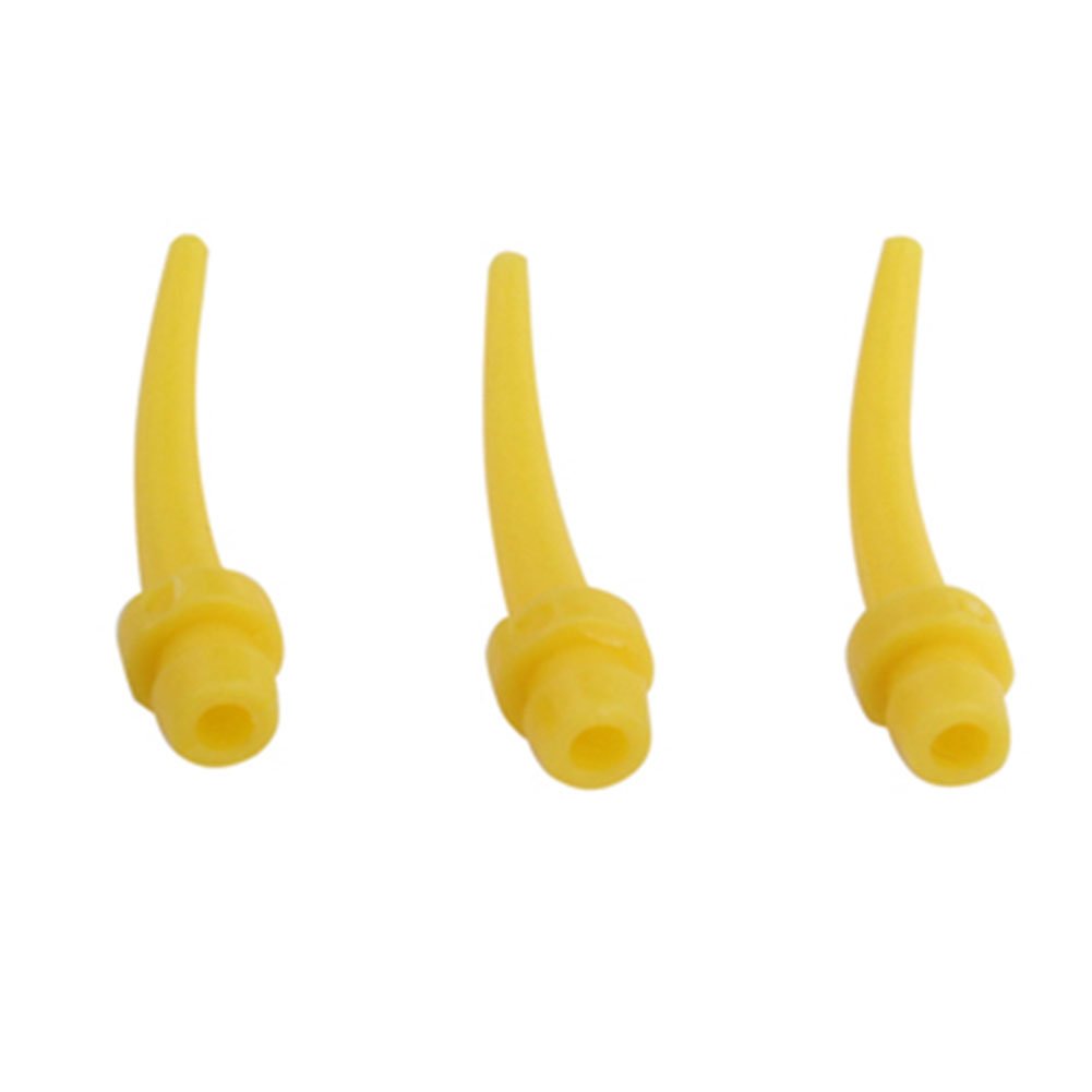 Oral Syringe 200pcs Dental Impression Mixing Tips - Yellow Intra Tips ...