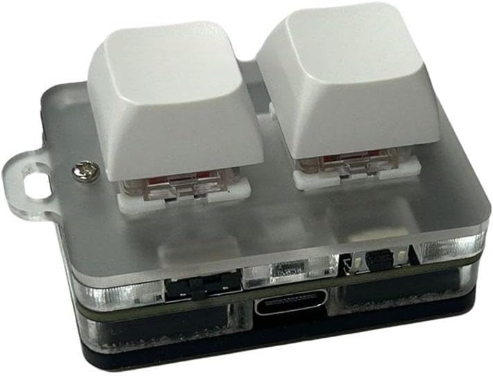 2 Keys Mini Custom Bluetooth Keyboard With RGB Light Hot-swappable ...