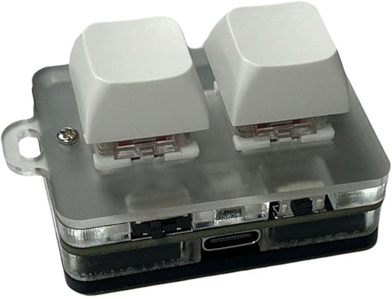 2 Keys Mini Custom Bluetooth Keyboard With RGB Light Hot-swappable ...