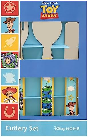 Toy Story Playtime 3 Piece Cutlery Set – Metal, Reusable Children's ...