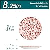 Amazon.com: vancasso Ceramic Salad Plates Set of 6, Small Vintage 8.25 ...