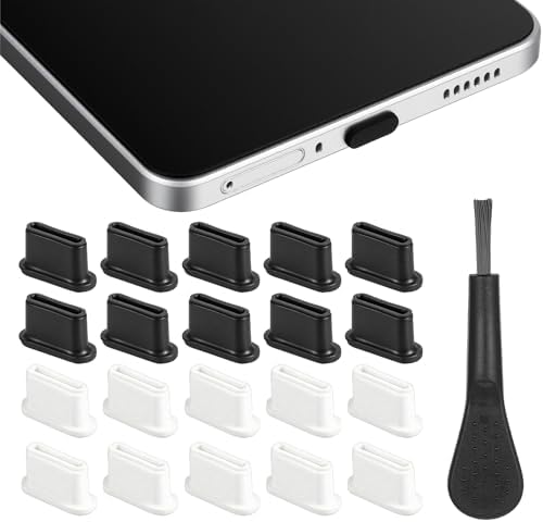 Amazon.com: 20 PCS USB C Port Plug, Portable USB-C Dust Cover Phone ...