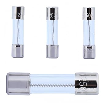 LOCORED 20PCS 3.15A 250V Slow Blow Fuses T3.15AL250V 5x20mm 3.15 amp 250Volts Fuse 0.2 x 0.78 ...