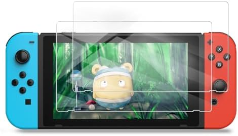 Amazon.com: Nintendo Switch Screen Protector, TJS [Tempered Glass] [2 ...