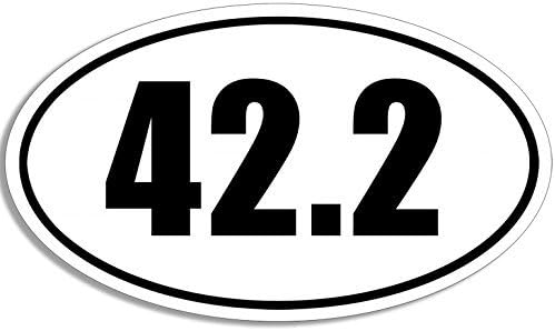 Amazon.com: Magnet White Oval 42.2 Magnetic Sticker (Marathon ...