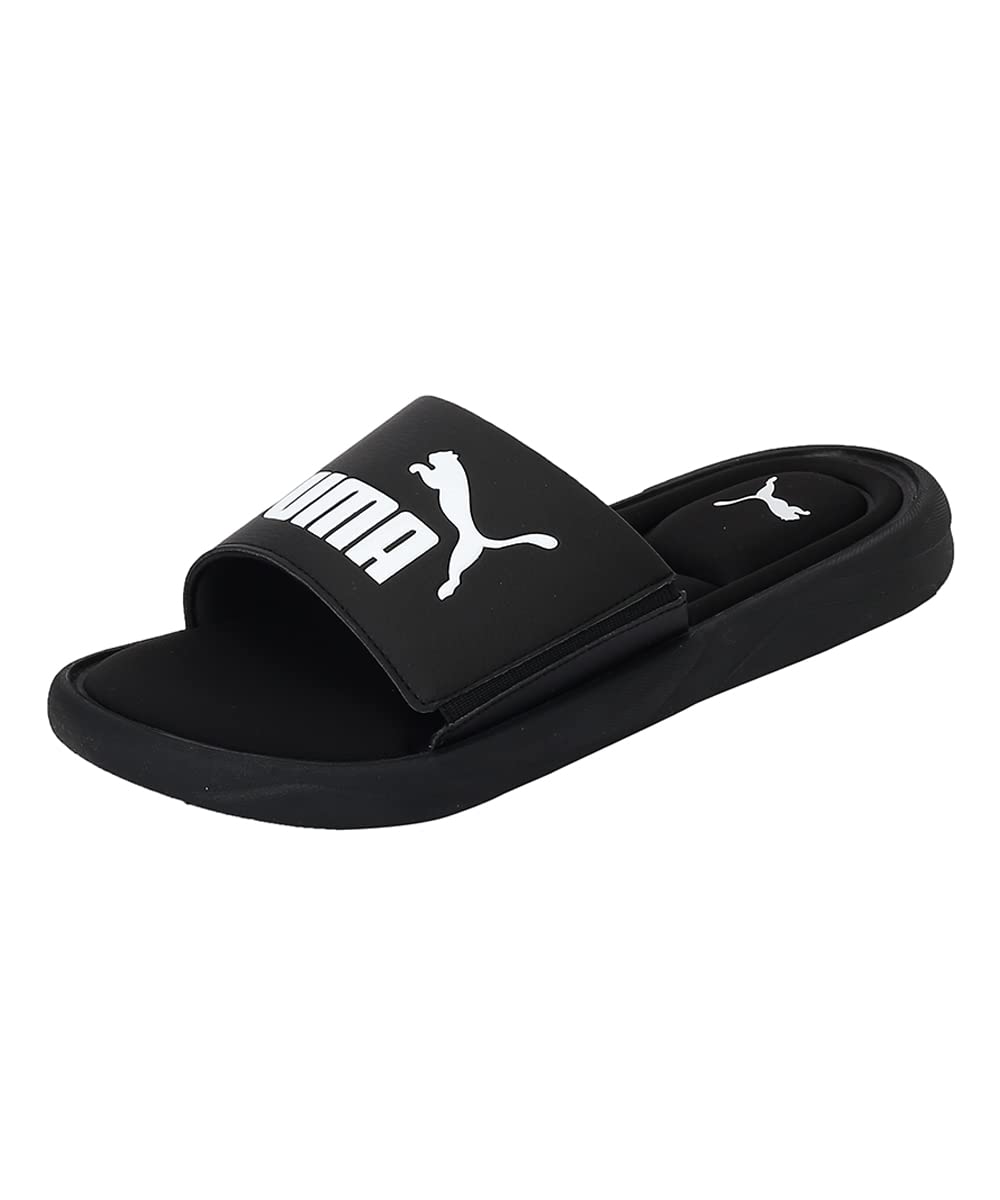 PUMA Unisex-Adult Royalcat Memory Foam Black-Black-White Slide - 3UK ...