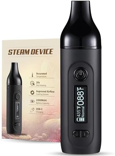 Vaporiser Cannabis IOUQ GeminiKit weed vaporiser herbs with LCD display ...