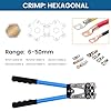 HASTHIP® Battery Cable Lug Crimping Tool for AWG 10-1 Copper Wire Lugs ...