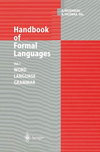 Handbook of Formal Languages: Volume 1 Word, Language, Grammar | Amazon ...