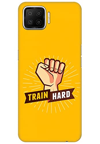 Train Hard Printed Back Cover Phone Case for Oppo F17 Back Cover ...