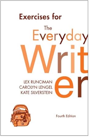 Amazon.com: Exercise for the Everyday Writer: 9780312386535: Lunsford ...