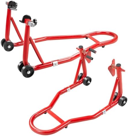Amazon.com: Motorcycle Stand Lift 850lbs Front & Rear Combo Universal ...