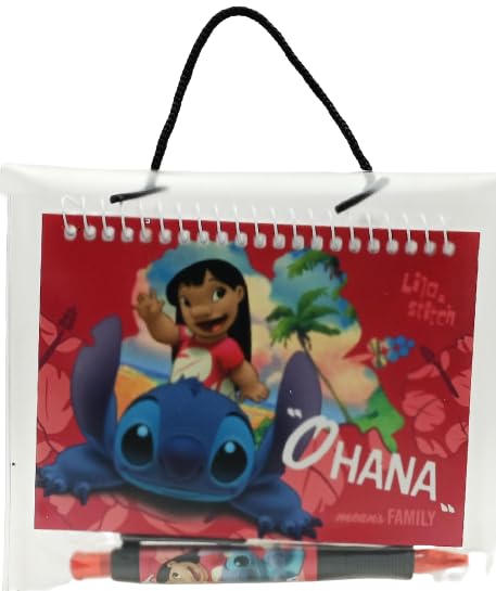 Disney Lilo And Stitch Autograph With Retractable Pen - Notepad - Ohana ...