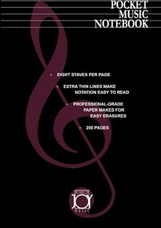 Pocket Music Notebook: Music, House of Joy: 9780615449944: Amazon.com ...