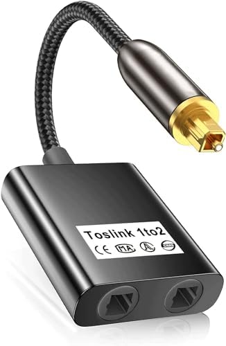 Amazon.com: eForCity Black Molded 6 Foot Digital Optical Audio TosLink ...