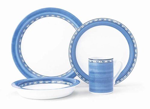 Dansk Belgian Blue 16-Piece Dinnerware Set, Service for 4 : Amazon.in ...