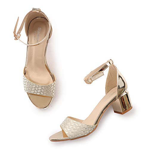 Buy Stelatoes Women's SyntheticPatent Block Heels (Heel Height : 2 IN ...