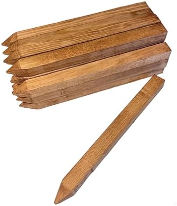 KOOLIST 20 Pack Wooden Site Pegs, Treated Wooden Stakes 300 mm by 23 mm ...
