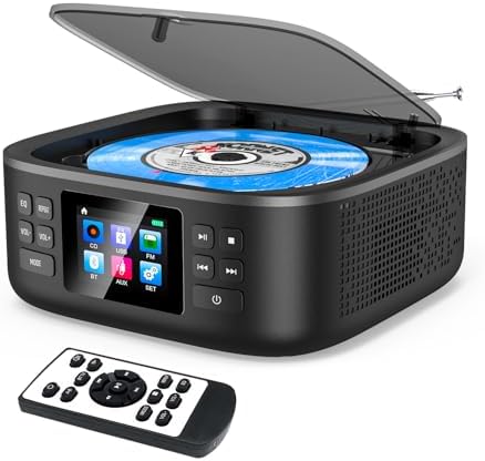 Amazon.com: Reproductor de CD portátil Bluetooth, reproductor de CD de ...