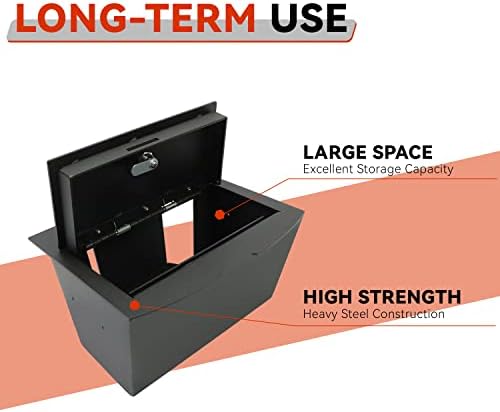 Amazon.com: HECASA Center Console Gun Safe Vault Compatible with 2009 ...