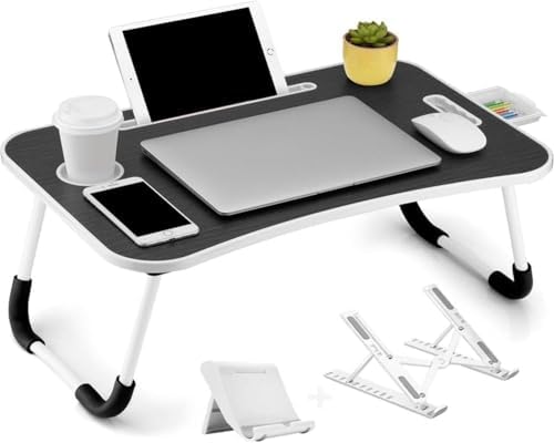 Amazon.com: Foldable Lap Desk for Laptop, 23.62Inch Lap Desk with ...