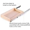 Amazon.com: Mulush Pull Out Cabinet Drawer, 29”W x 21”D Soft Close ...