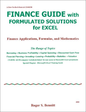Amazon.com: Finance Guide with Formulated Solutions for Excel : Finance ...