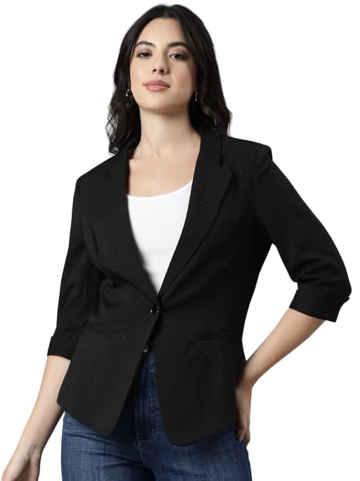 Buy NEW-18 Black Casual Blazer,Comfy Blazer,Long Sleeve Blazer,Classic ...