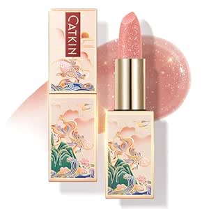 Amazon.com : CATKIN Tinted Lip Balm Glitter Lip Stain Ultra Hydrating Lip Moistrurizer Lip Care ...