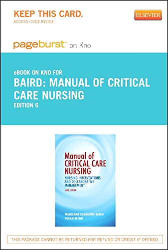 Manual of Critical Care Nursing - Elsevier eBook on Intel Education ...