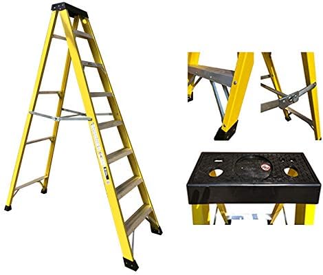 Electricians Heavy Duty Tread EN131 Fibreglass Step Ladder 30000v - 10 ...