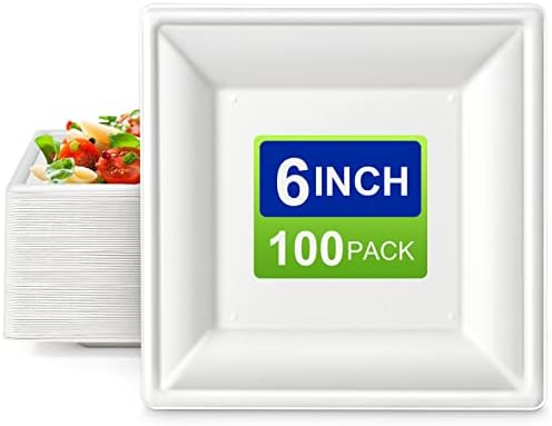 Amazon.com: LeonBach 200 Pack 4 Inch Small Paper Plates,Bulk Disposable ...
