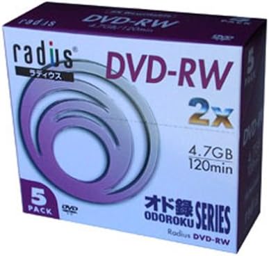 Amazon.com: Radius Technology DVD-RW 4.7 GB / 120 Min 2X (5 Pack Jewel ...