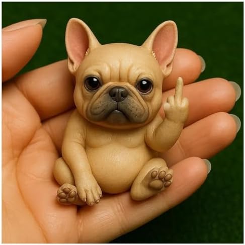 Amazon.de: Hrlace Mittelfinger Tier Statue Lustige Mini Tiere Figur mit ...