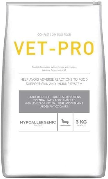ZOOOP Vet Pro Hypoallergenic Adult Dog Dry Food 3kg for Dogs with ...
