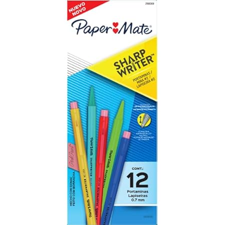Paper Mate Lapicero Sharpwriter 0.7mm 12CT OS Assorted : Amazon.com.mx ...