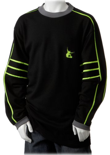 UNIONBAY Big Boys' L/S Grinder Crew, Black, Extra Large : Amazon.in ...