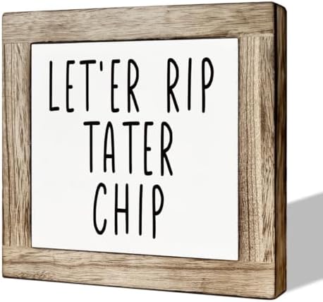 Amazon.com: Bathroom Decor, Funny Restroom Sign, Silly Quotes, Let'er ...