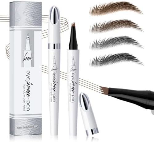 Amazon.com : 2025 Magic Eyebrow Pencil, 4 Tip Microblading Eyebrow Pen ...