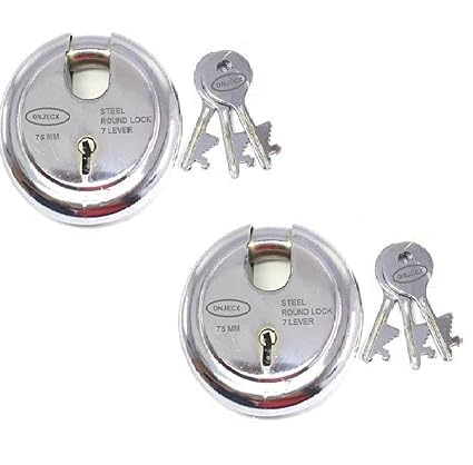 Onjecx Steel Primium Range Lock 7 Levers 75 mm Heavy Duty Padlock ...