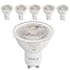 6-Pack GU10 LED Bulb Dimmable, 3000K Soft White GU10 Bulb Replacement ...