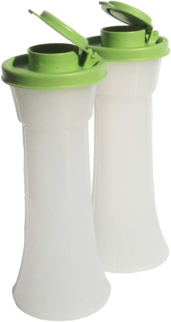 Amazon.com: Tupperware Tall Hourglass Salt and Pepper Shakers Set Candy ...