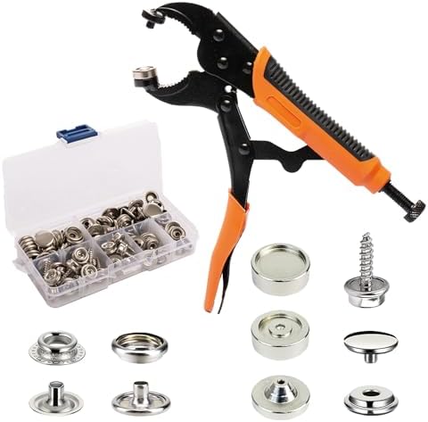 Amazon.com: Loyola Snap Pliers Heavy Duty Tool Kit with 3 Dies & 60 ...