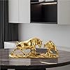 Amazon.com: AETVRNI Bull and Bear Statue 15.7" L -Wall Street Bull Statue -Sculptures- Unique ...