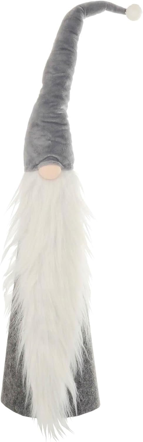 Mr Crimbo Large Gonk Christmas Tree Topper Grey White Long Beard 90cm ...