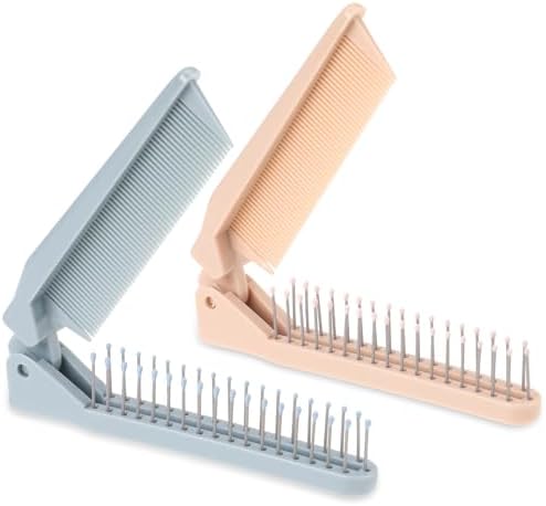 Amazon.com : Travel Comb for Women, 2 PCS Double Headed Foldable Pocket ...
